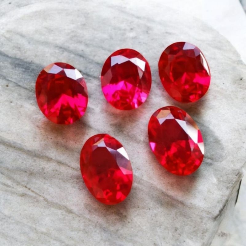 Jual Batu Merah siam bangkok cutting tes kekerasan Naik dim 8 mm ...
