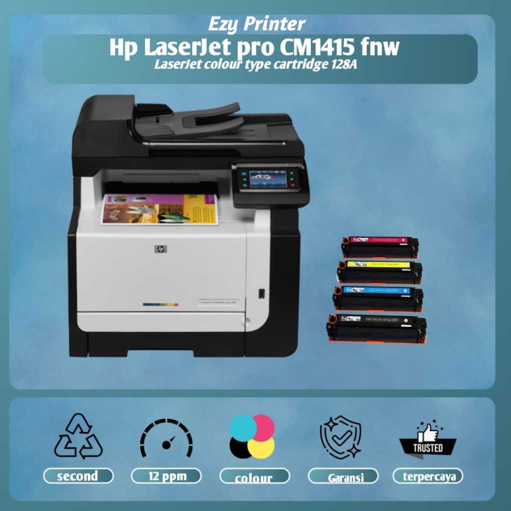 Jual Printer color hp LaserJet pro cm1415 bekas | Shopee Indonesia