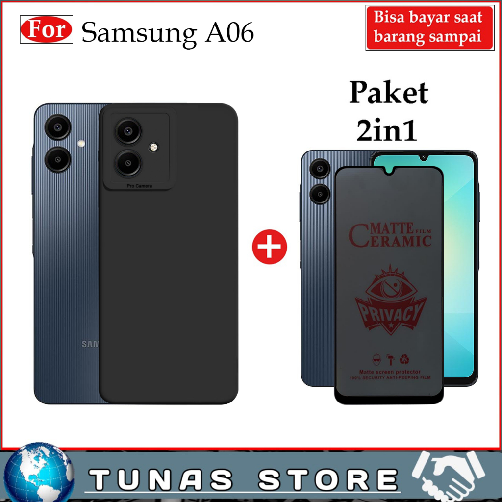 Jual Paket 2IN1 Softcase Samsung A06 Casing Silicone Protect Camera ...