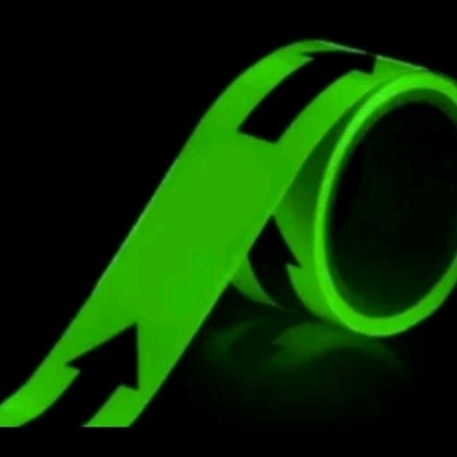Jual STICKER GLOW IN THE DARK TAPE - GLOW TAPE STIKER FOSFOR PANAH 5CM ...