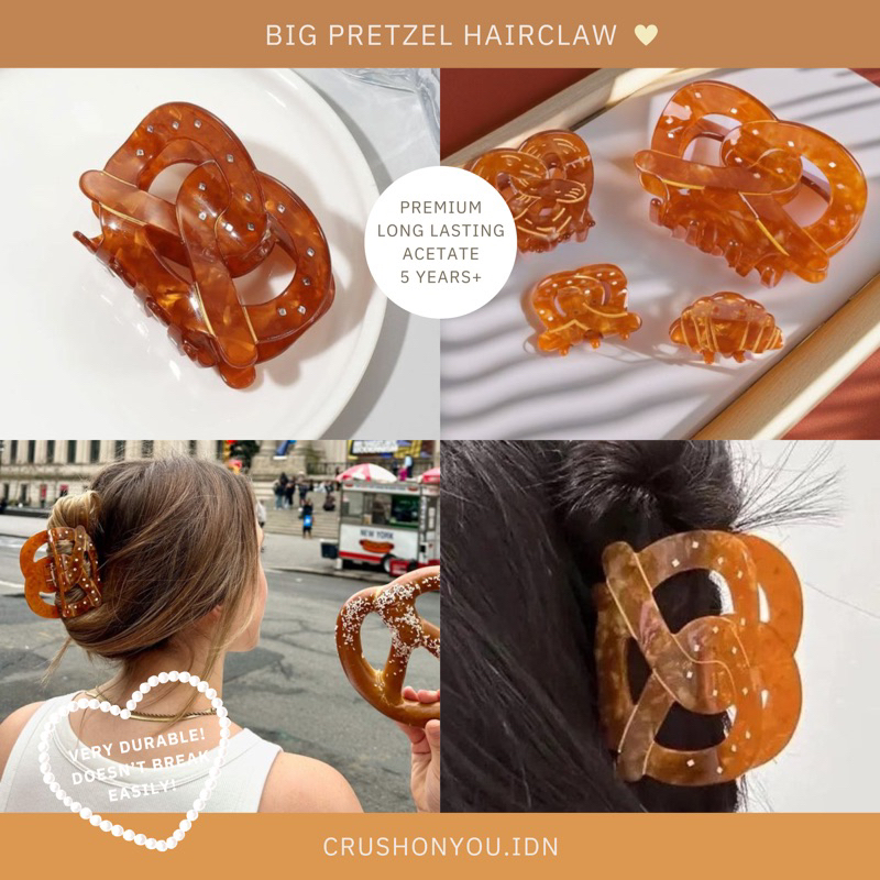 Jual Big Pretzel HairClaw Premium Jepit Rambut | CRUSHONYOU | Hair Clip ...
