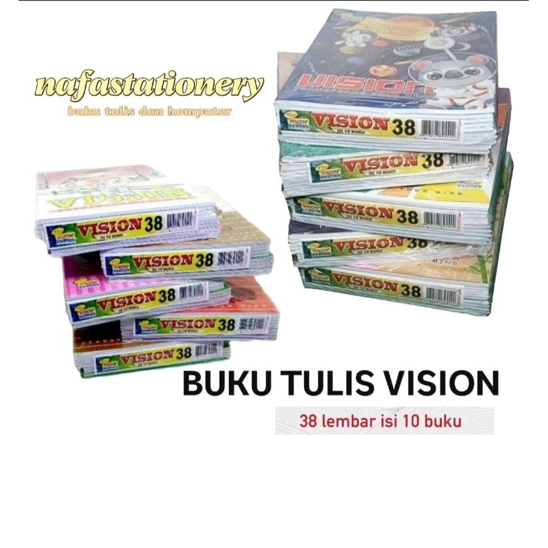 Jual Buku Tulis VISION 38 Lembar Isi 10 Buku | Shopee Indonesia