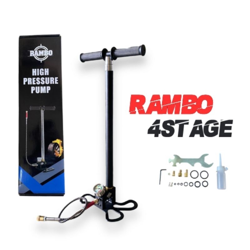Jual Pompa RAMBO Stainless 4 Stage 6000 PSI OD 32 Bonus Mini Kupler ...