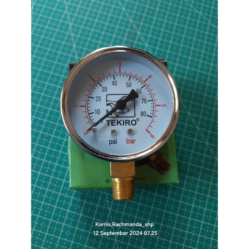 Jual MANOMETER TEKIRO 6 BAR 1/4" KEPERLUAN ANGIN KOMPRESSOR | Shopee ...