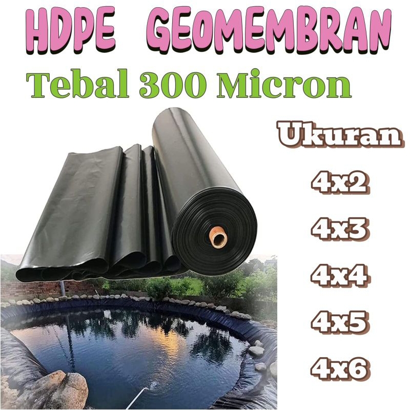 Jual Hdpe Geomembran Tebal 300 Micron Berbagai Macam ukuran ( kolam ...