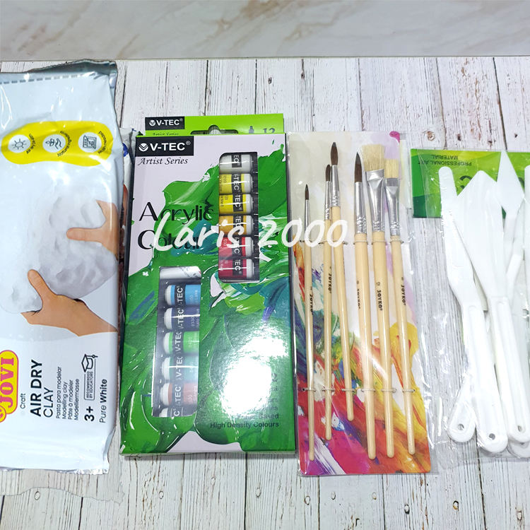 Jual Paket JOVI Clay Air Dry Modelling / Tanah Liat / Sculpting ...