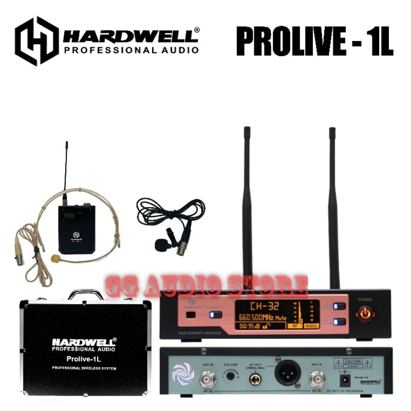 Jual Mic Wireless Clip On Headset Hardwell Prolive 1 L Original ...