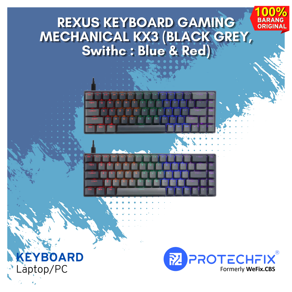 Jual REXUS KEYBOARD GAMING MECHANICAL KX3 | Shopee Indonesia