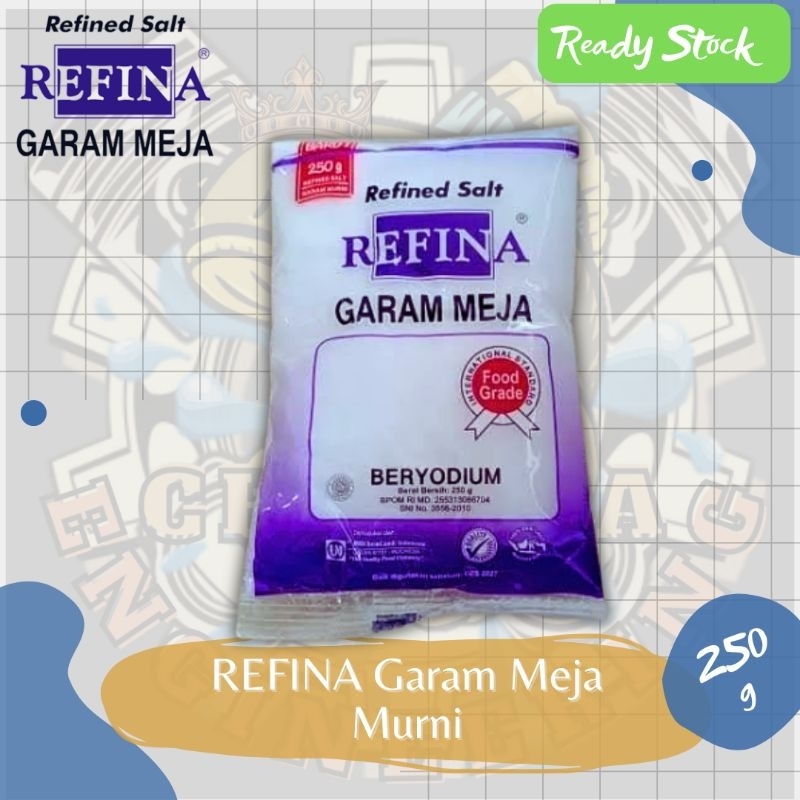 Jual REFINA Garam Meja Murni Pck 250g | Shopee Indonesia