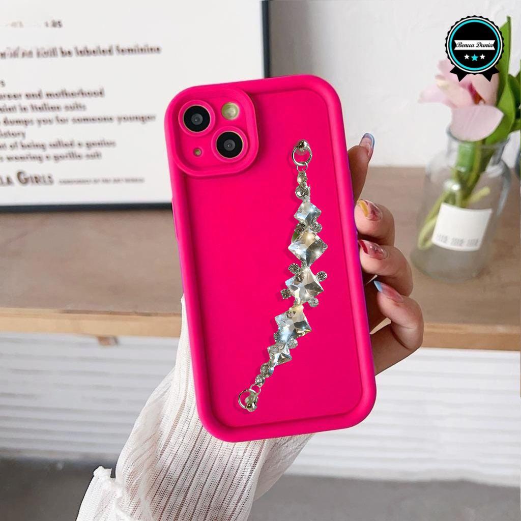 Jual Gc97 Case Casing Silikon Matte Rose Diamond Handgrip - Casing Hp ...