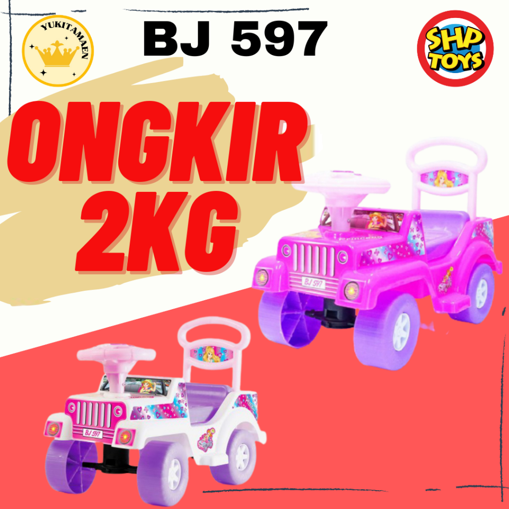 Jual Mobil jeep berbi princes shp bj-597 - mobil dorong anak cewek ...