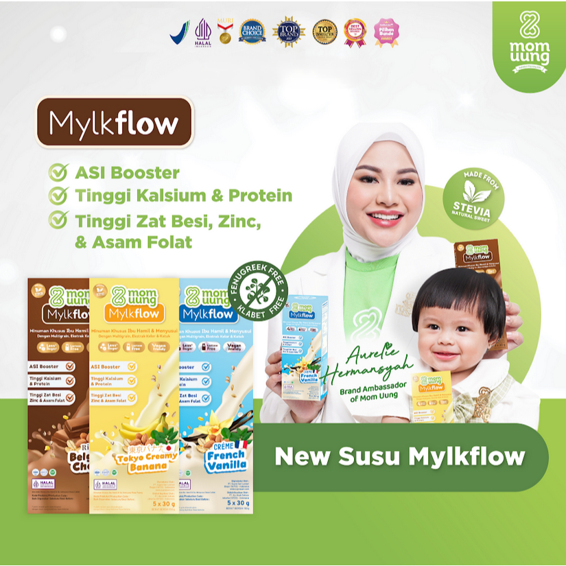 Jual Mom Uung Mylkflow Susu Booster Pelancar Asi MomUung Ibu Hamil dan ...
