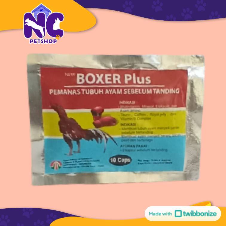 Jual BOXER PLUS 10 CAPSUL - Pil pemanas tubuh ayam aduan menjadi lincah ...