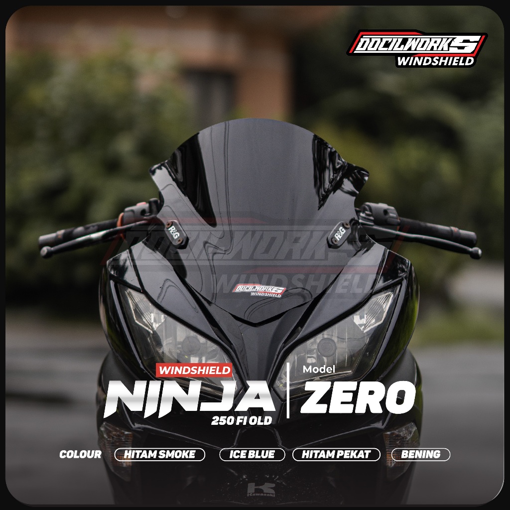 Jual Docilworks - Visor Winshield Zero Ninja 250 Fi OLD | Shopee Indonesia
