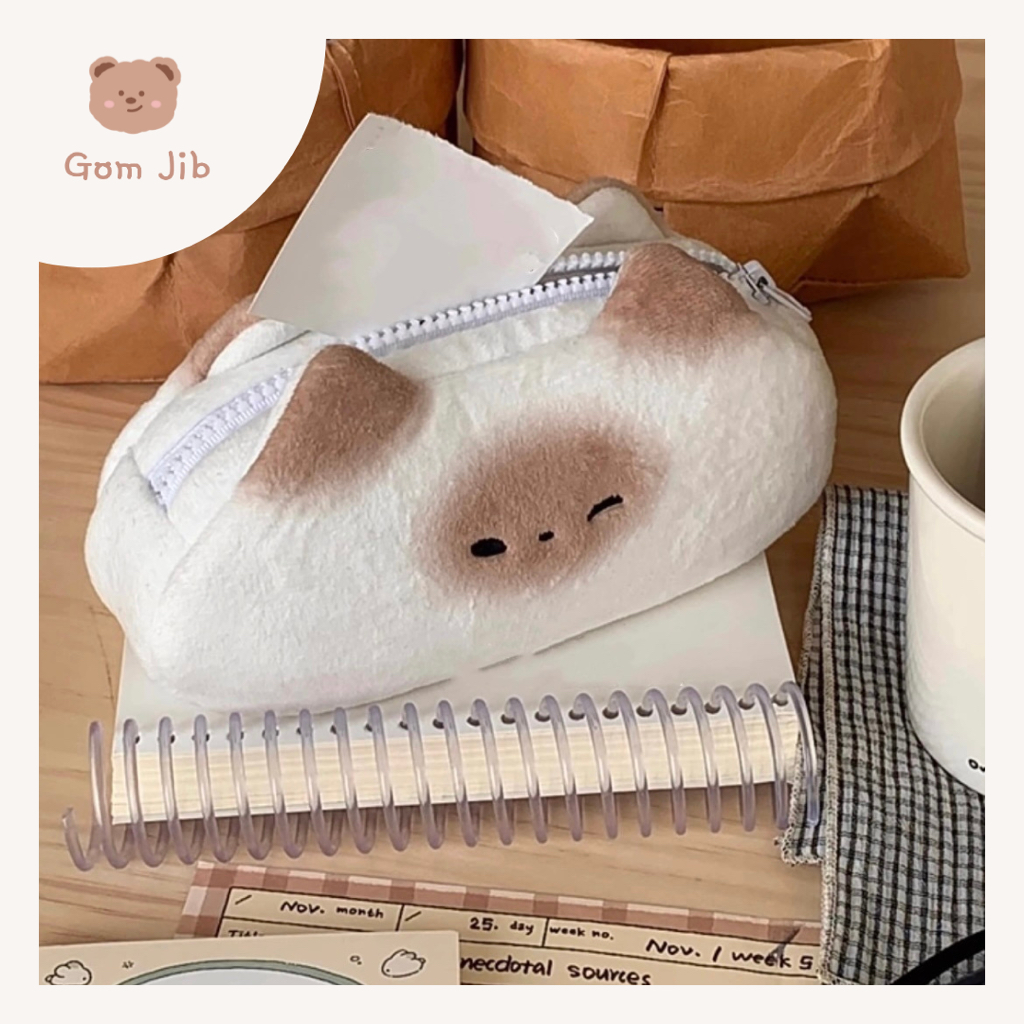 Jual Puffy Cat Pencil Case / Pouch Kucing Lucu / Tempat Pensil Alat ...