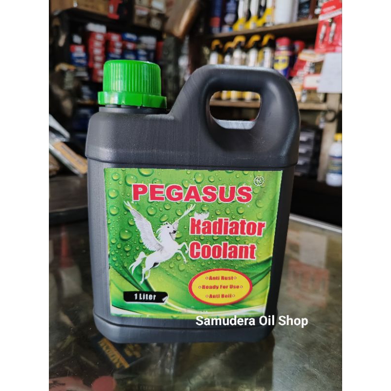 Jual Air Radiator Coolant Pegasus isi 1L - Green Hijau | Shopee Indonesia