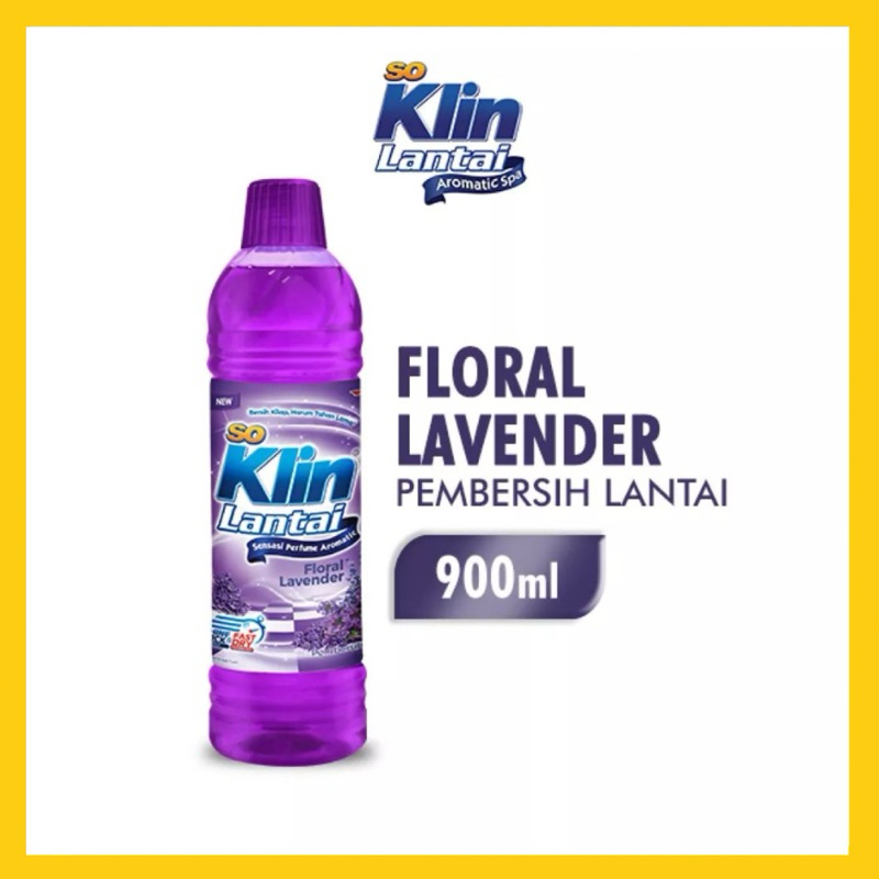 Jual SO KLIN PEMBERSIH LANTAI UNGU LAVENDER BLOOM BOTOL 800 ML | Shopee ...