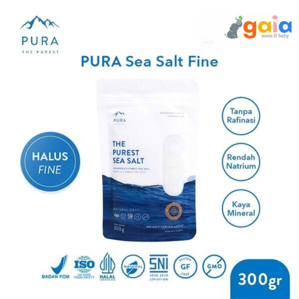 Jual Pura Fine Sea Salt 300g | Garam Organik | Shopee Indonesia
