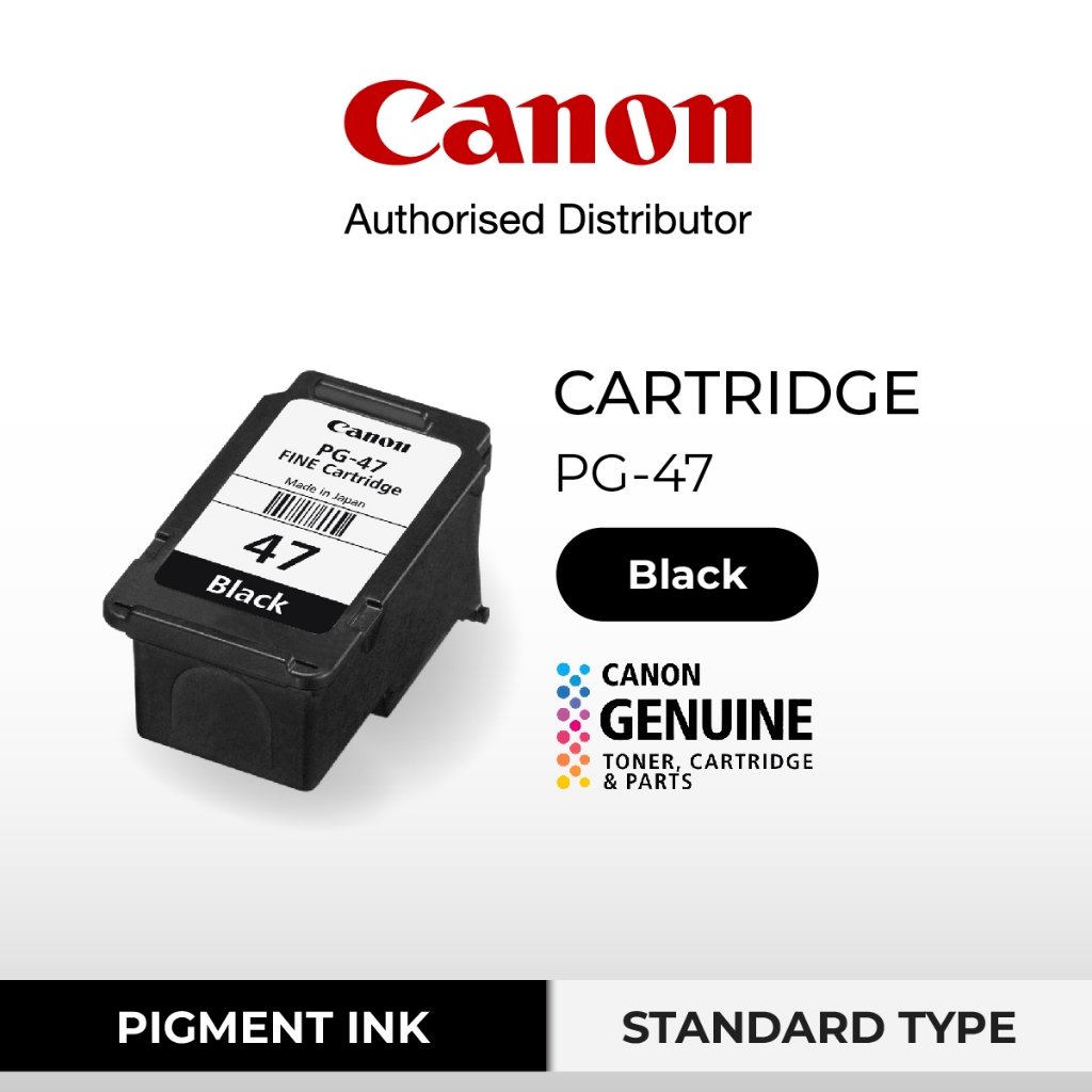 Jual Tinta Original Canon 47 Black PG47 - Tinta Canon E410 E470 E3170 ...