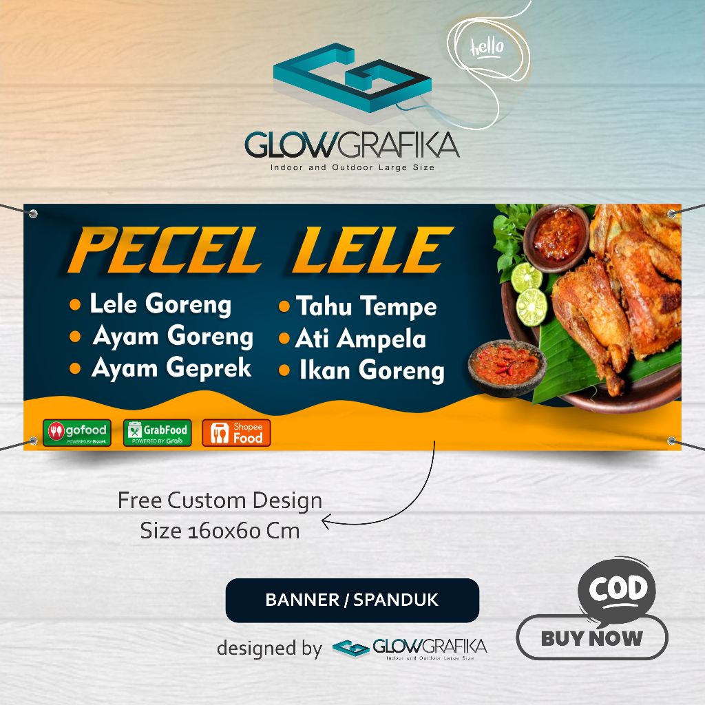 Jual Cetak Spanduk Banner Pecel Lele Model G | Shopee Indonesia
