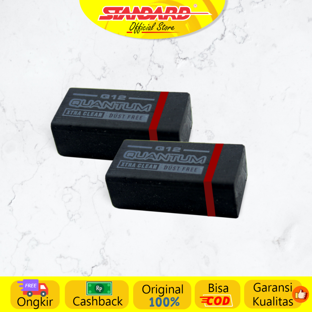 Jual Standard - Quantum Eraser Q12 Hitam / Q10 Putih ( Penghapus ...