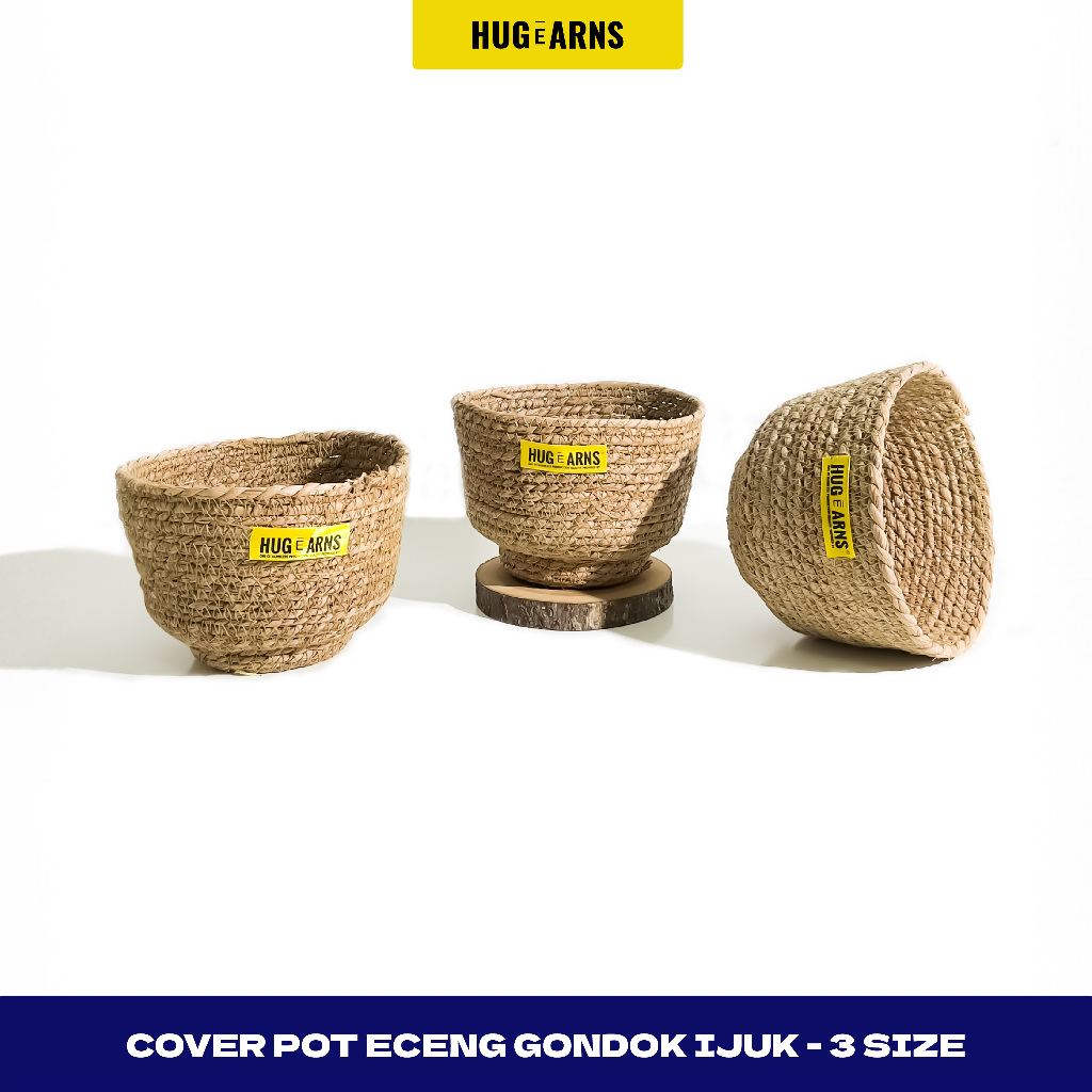Jual HUGeARNS - Cover Pot Eceng Gondok Ijuk Ukuran Anyam / Set Cover ...