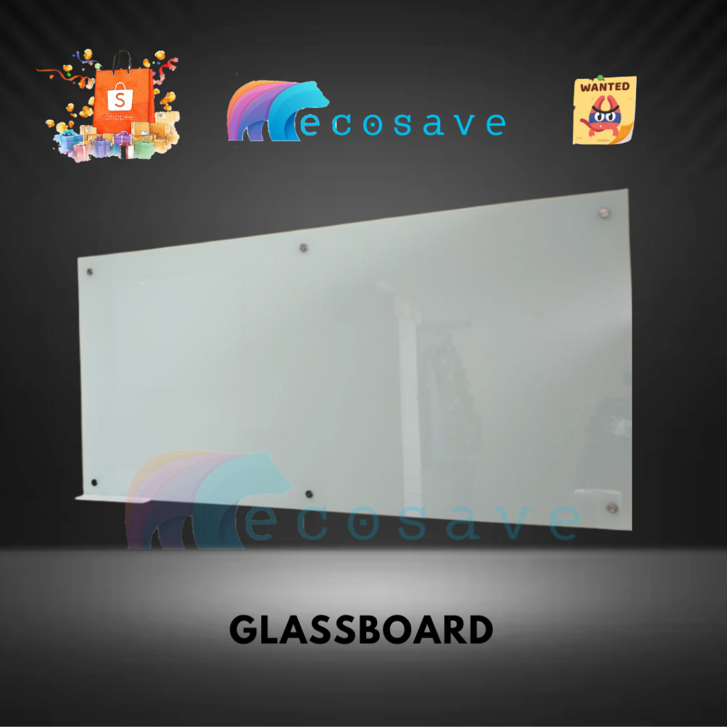Jual Glassboard Magnetic Papan Tulis Kaca Putih Glass Board Kaca Gantung White Board Dinding ...