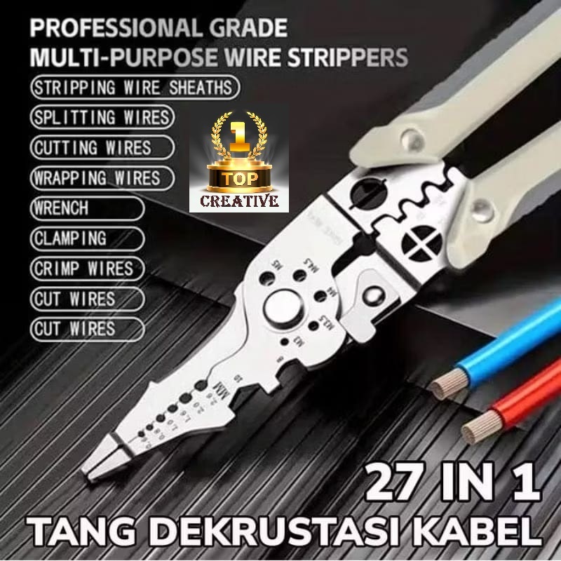 Jual Multifungsih Tang Kupas Kabel Wire Stripper tang potong tang klem ...