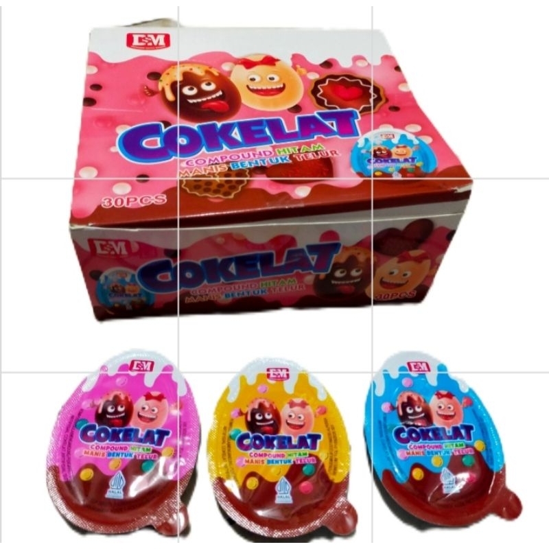 Jual Permen Jajanan Anak Warung Coklat Compound Hitam Aneka Rasa Isi 30 ...