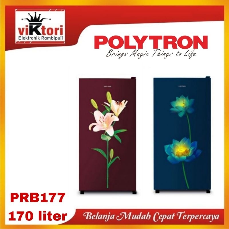 Jual KULKAS POLYTRON PRB177 PRB179 PRB175R / KULKAS 1 PINTU / LEMARI ES ...
