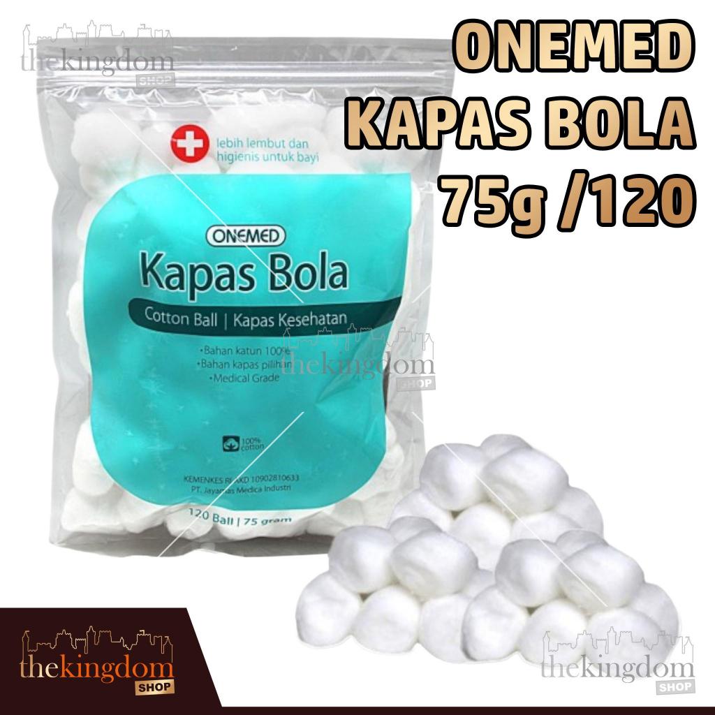 Jual Onemed Kapas Bola 75g /120 Cotton Balls Pembersih Medis Serbaguna ...
