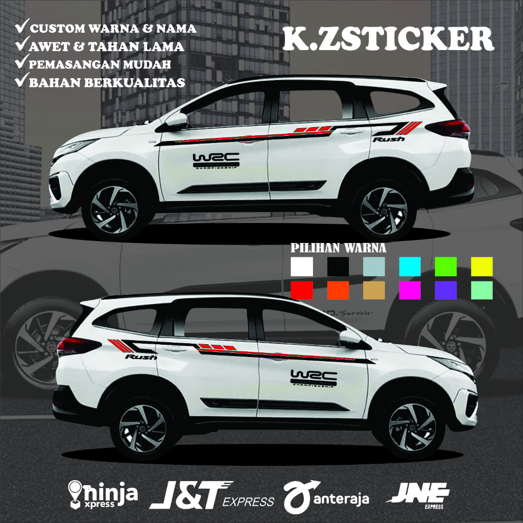 Jual PROMO stiker toyota rush terbaru stiker model terbaru mobil Rush ...