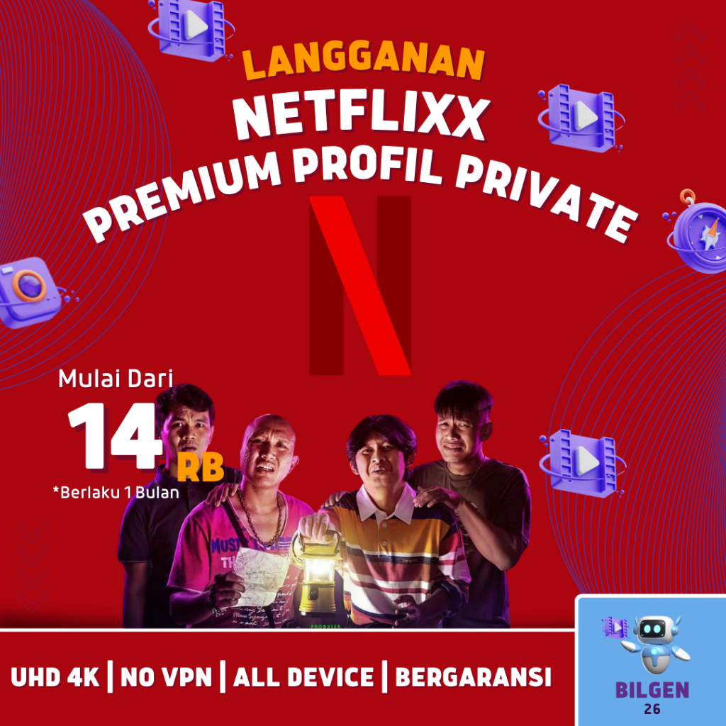 Jual Paket NETFLIKKK Durasi 1 Bulan Ori Premium UHD 4K PRIVATE |SHARING 100% FULL GARANSI #2 ...