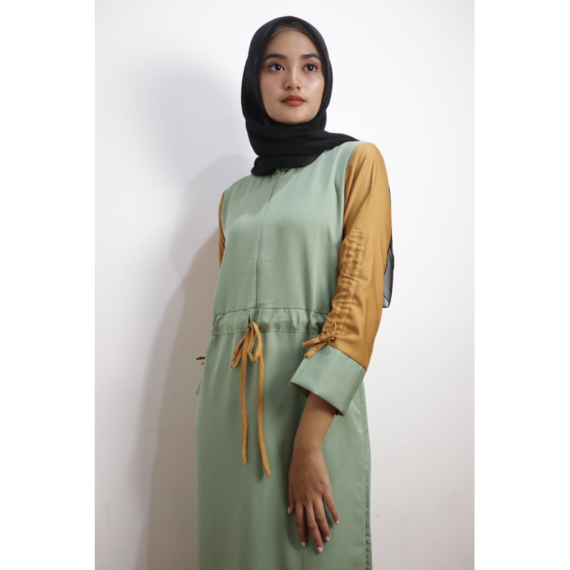Jual Baju Muslim Gradasi Hijau-Kuning (tanpa kerudung) | Shopee Indonesia