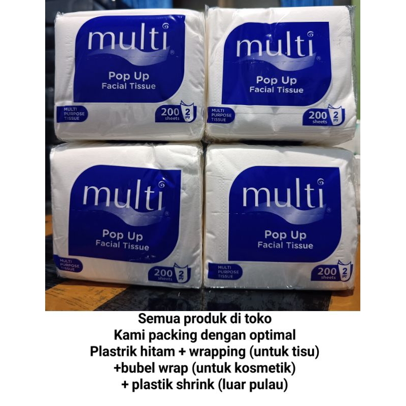 Jual TISU MULTI pop up 200s 2play (4pack) | Shopee Indonesia