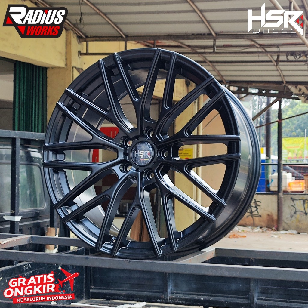 Jual Velg mobil ring 19 untuk porsche macan mercy audi dll hsr ampana pcd 5x112 semi matte black ...