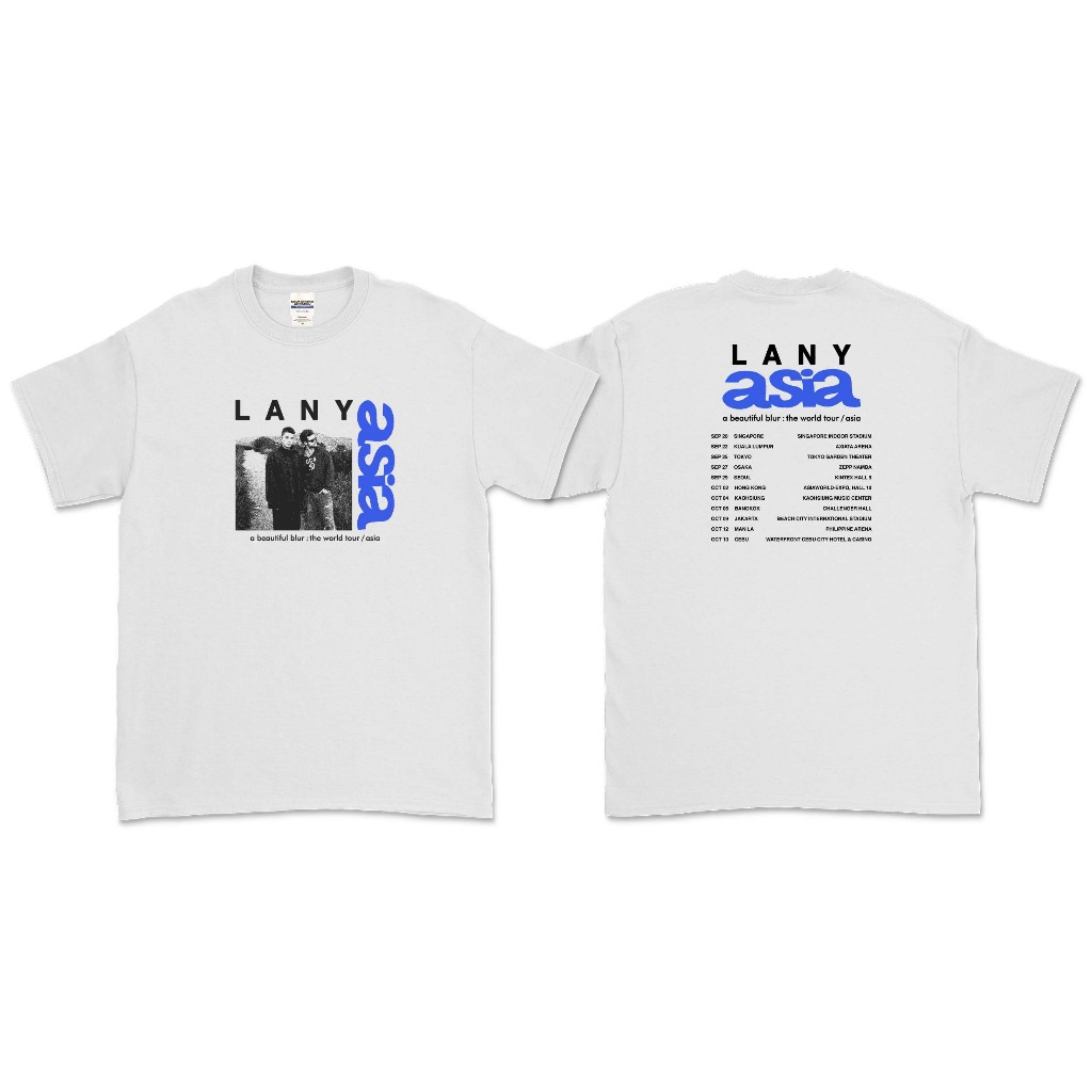 Jual LANY - A BEAUTIFUL BLUR ASIA TOUR T-SHIRT (FRONT & BACK) | Shopee ...