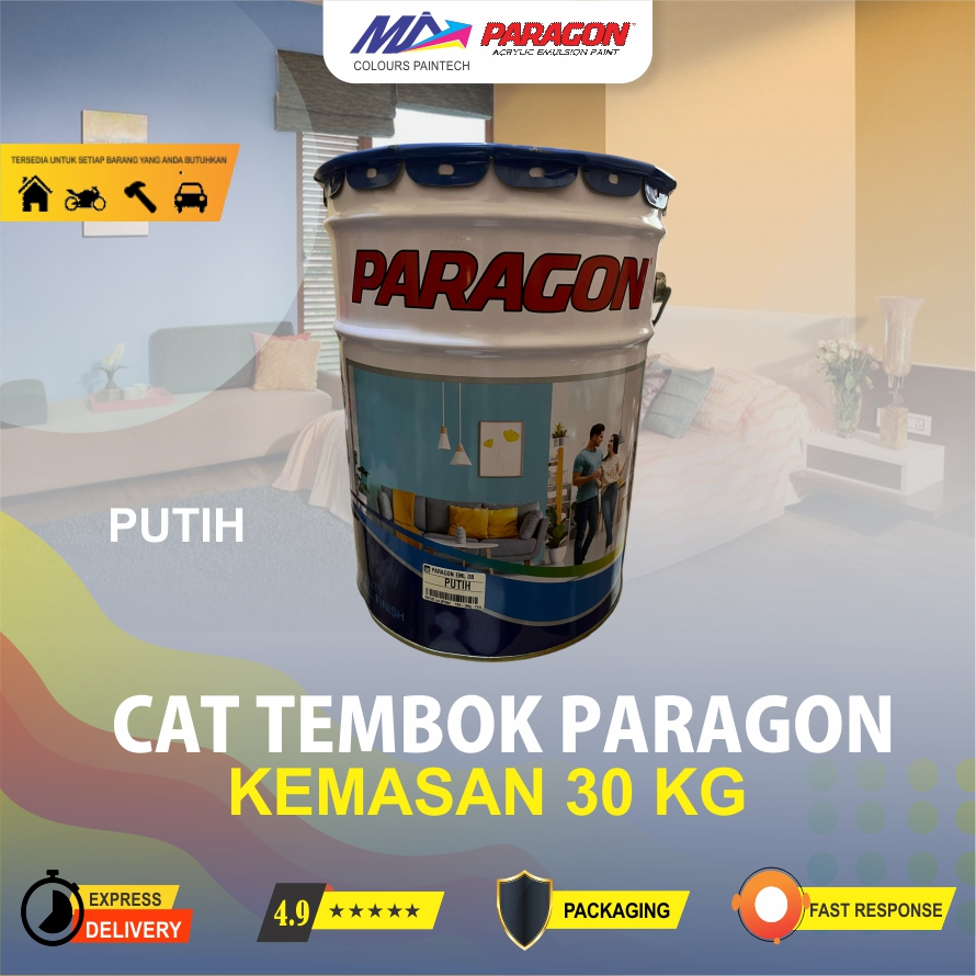 Jual Cat Tembok PARAGON PUTIH 30 kg pail | cat interior | plafond ...