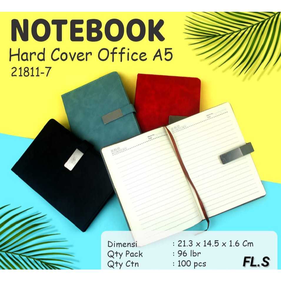 Jual Buku Notes Catatan Agenda A5 Hard Cover Magnet 21811-7 Note Book ...