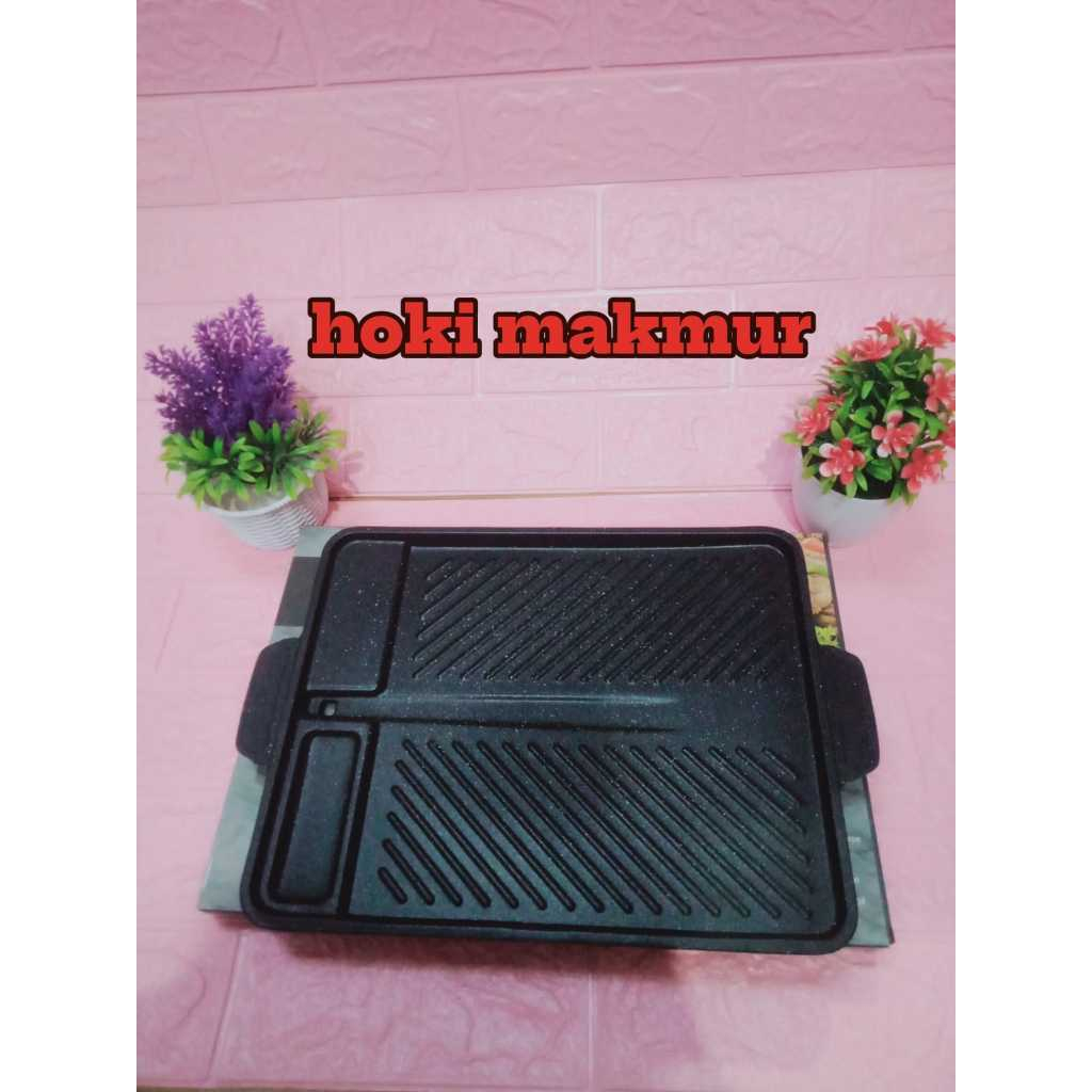 Jual PANGGANGAN KOTAK SQUARE GRILLPAN / KOREAN BBQ YAKINIKU MULTI ...