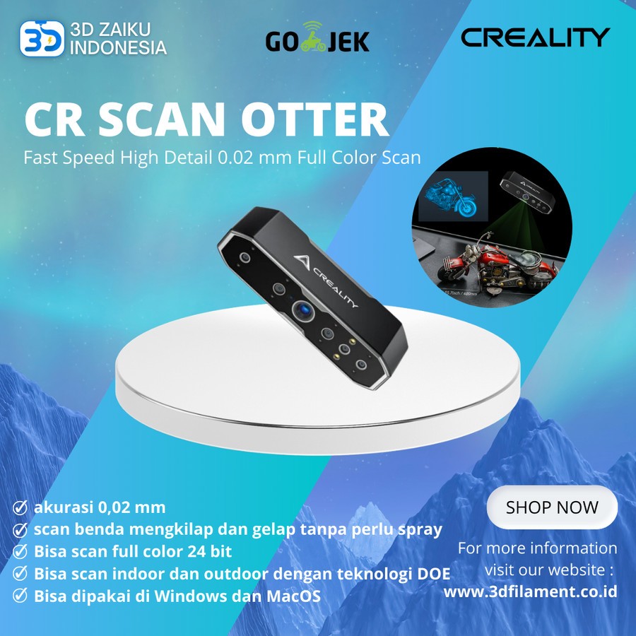 Jual Creality CR Scan Otter Professional 3D Scanner Fast Speed High ...