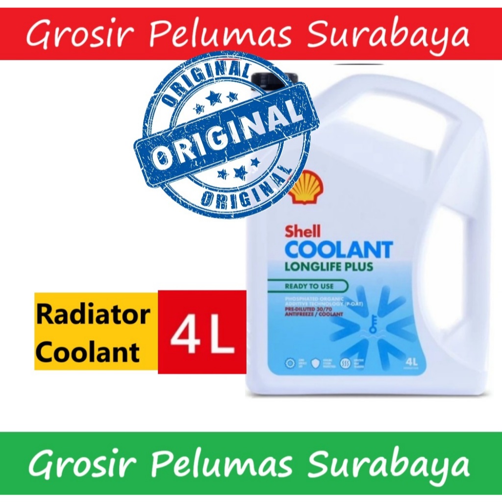 Jual Original SHELL radiator coolant Shell Coolant Longlife Plus ...