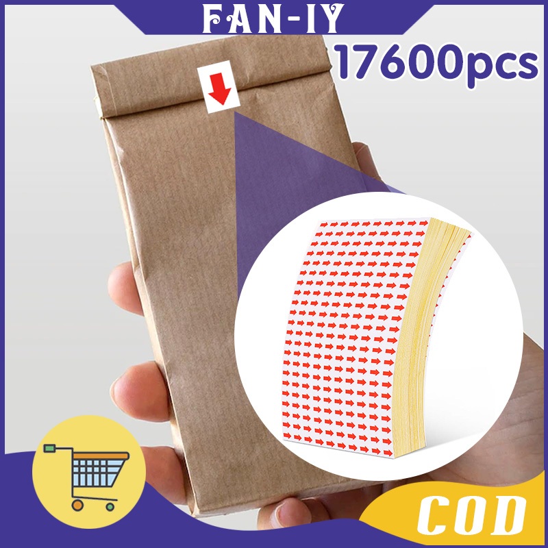 Jual 1.2cm Stiker Panah Merah Sign Sticker Kertas Label Kecil 17600pcs ...