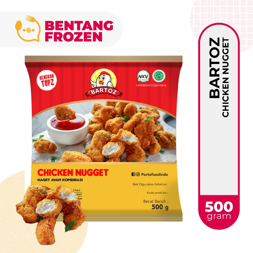 Jual Bartoz Chicken Nugget 500gr / Nuget Ayam | Shopee Indonesia