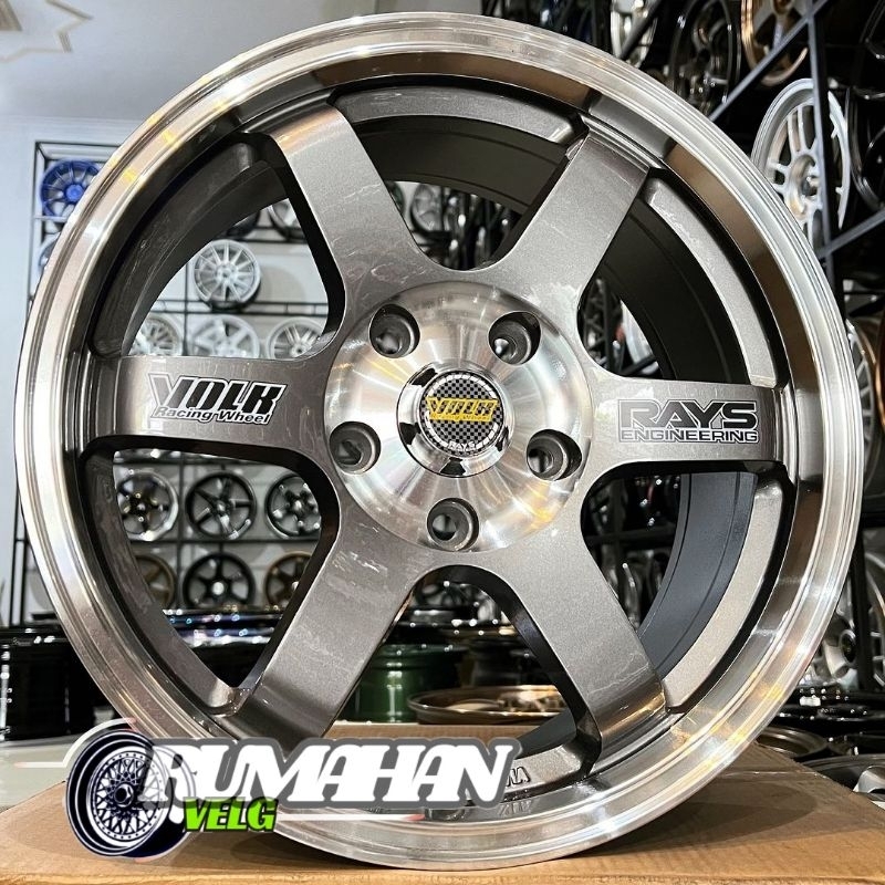 Jual jual velg mobil racing R16 VOLKRAYS TE37 LEBAR 7 velg mobil ring 16 velg racing mobil ...