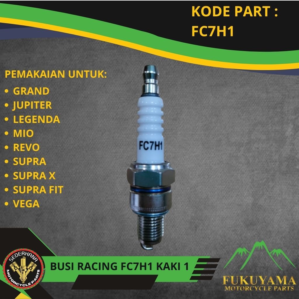 Jual BUSI SPARK PLUG FC7H1 BUSI RACING MIO SUPRA X GRAND LEGENDA SUPRA ...