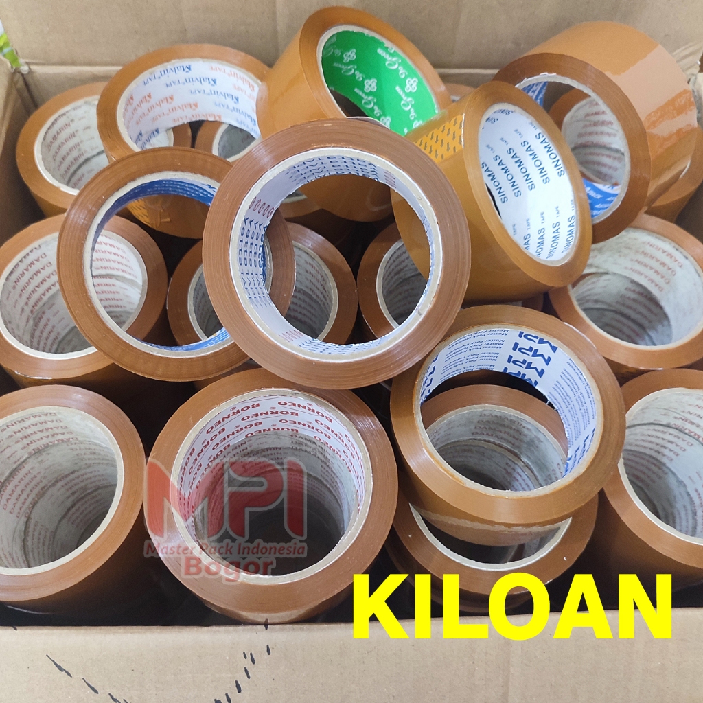 Jual LAKBAN KILOAN MURAH - Lakban Coklat 45 mm x 100 yard - Lakban Sisa ...