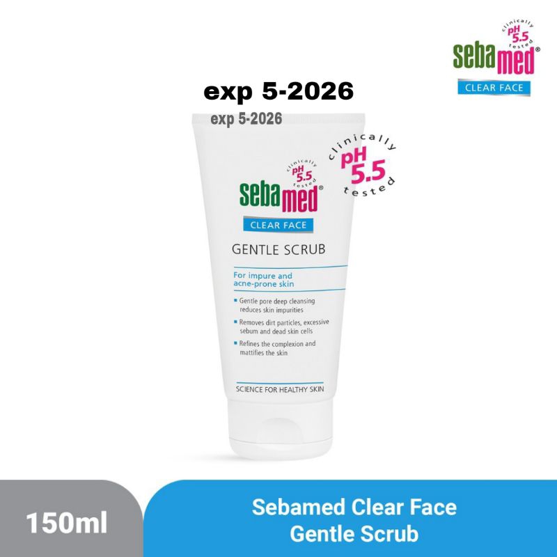 Jual Sebamed Clear Face Gentle Scrub 150ml/ Scrub Cuci muka | Shopee ...