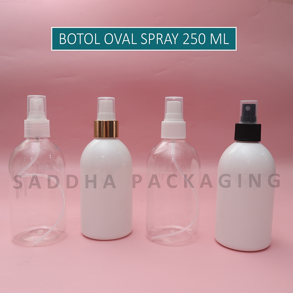 Jual Botol Oval 250 ml Spray / Botol Parfum / Botol Saffron 250ml ...