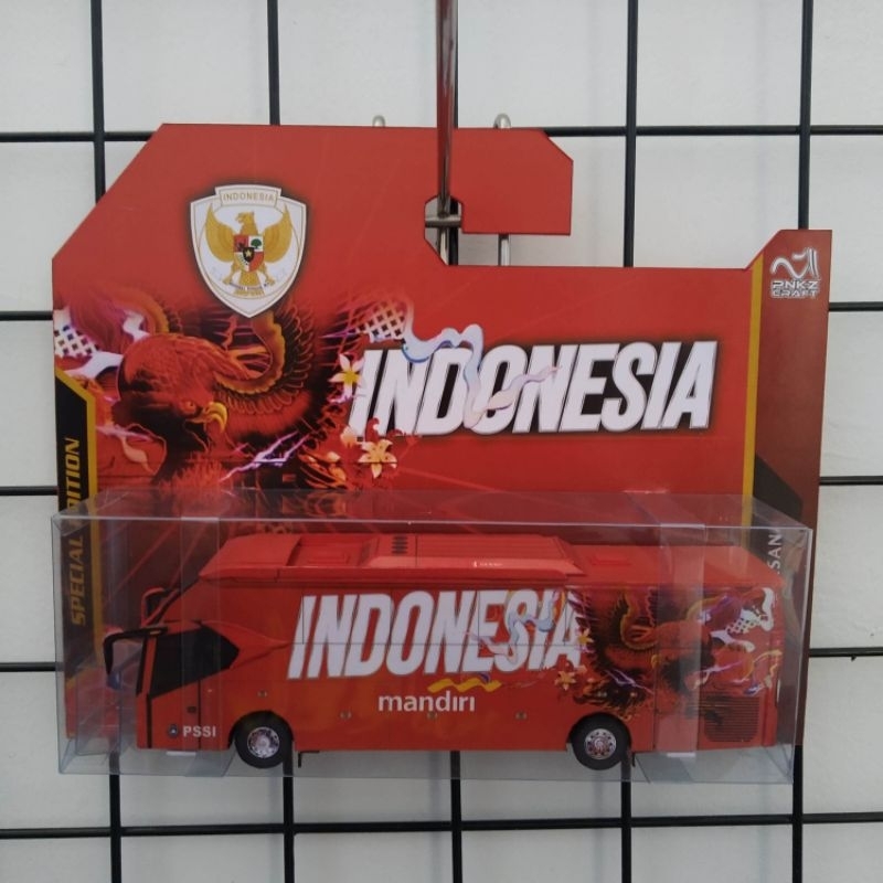 Jual Miniatur Bus Karton TIMNAS INDONESIA WORLD CUP 2026 Qualifiers ...